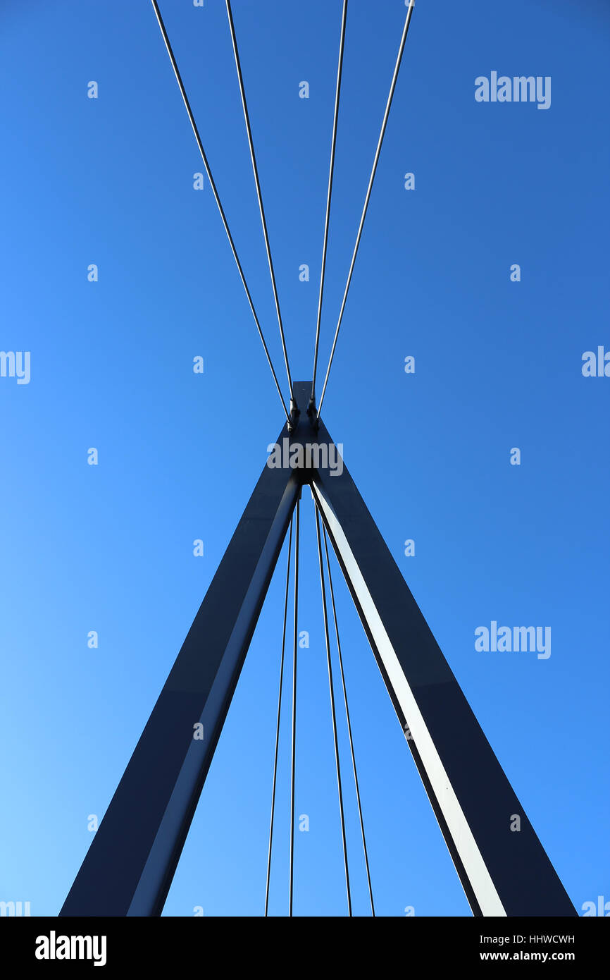 Steel wire rope bridge hi-res stock photography and images - Alamy