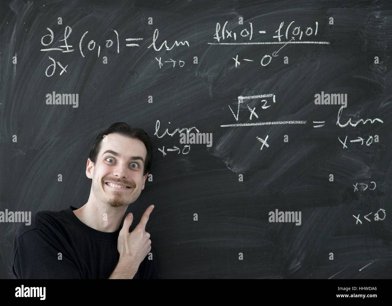 Math lesson with mad teacher Stock Photo - Alamy