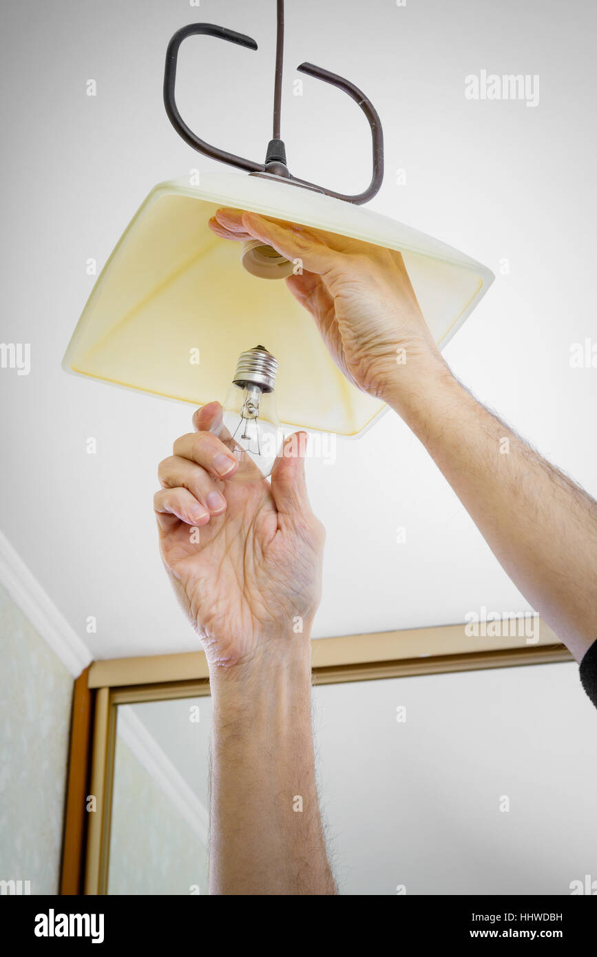 Installing bulb hi-res stock photography and images - Alamy