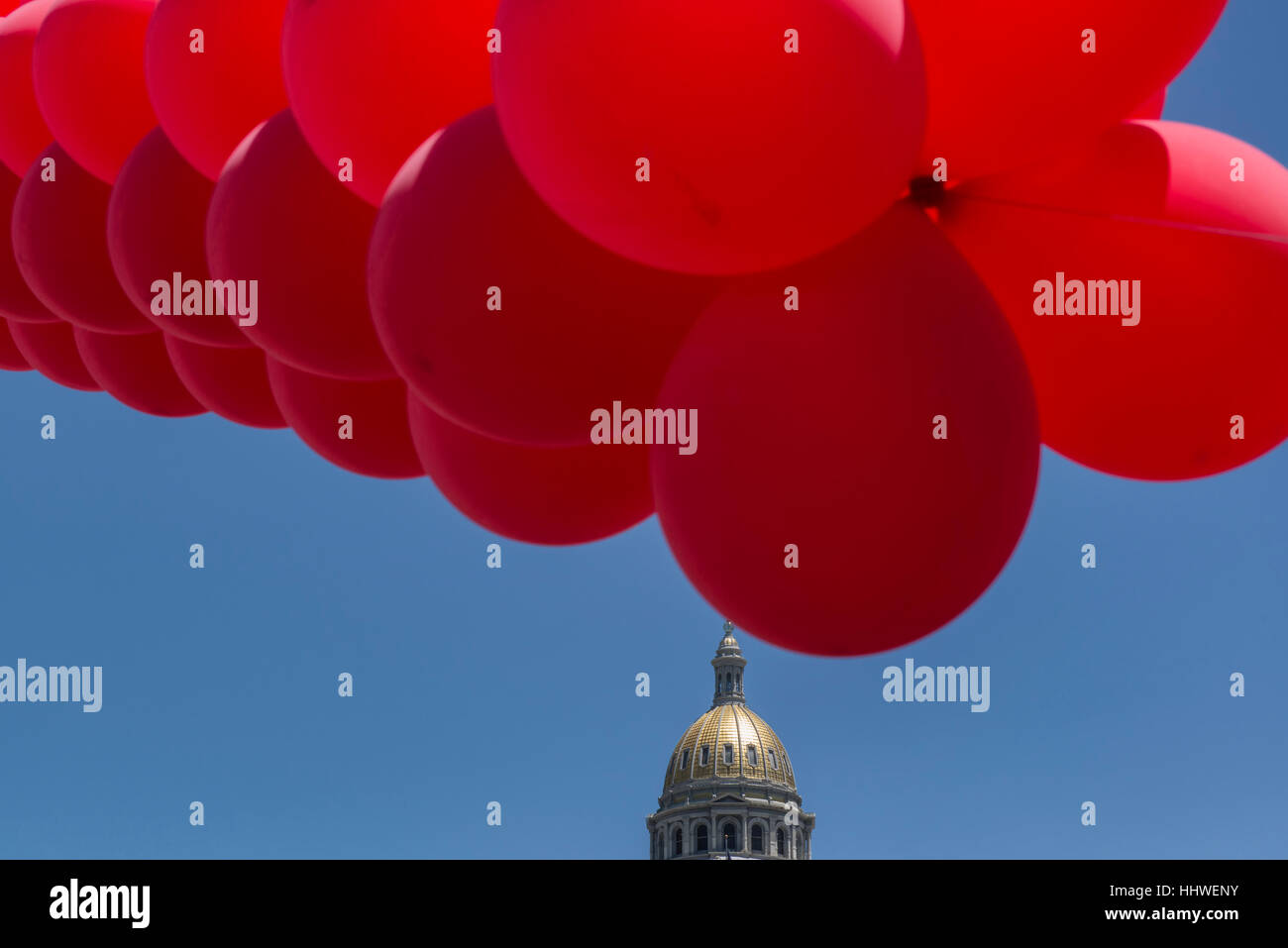 Colorado State Capitol Gold Dome in Denver. USA Stock Photo - Alamy