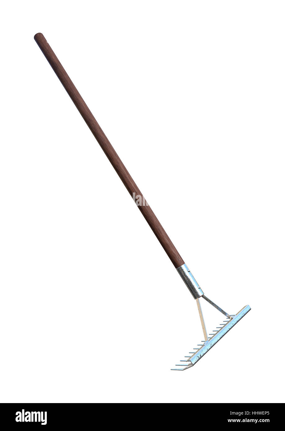 3D rendering of a rake isolated on white background Stock Photo - Alamy