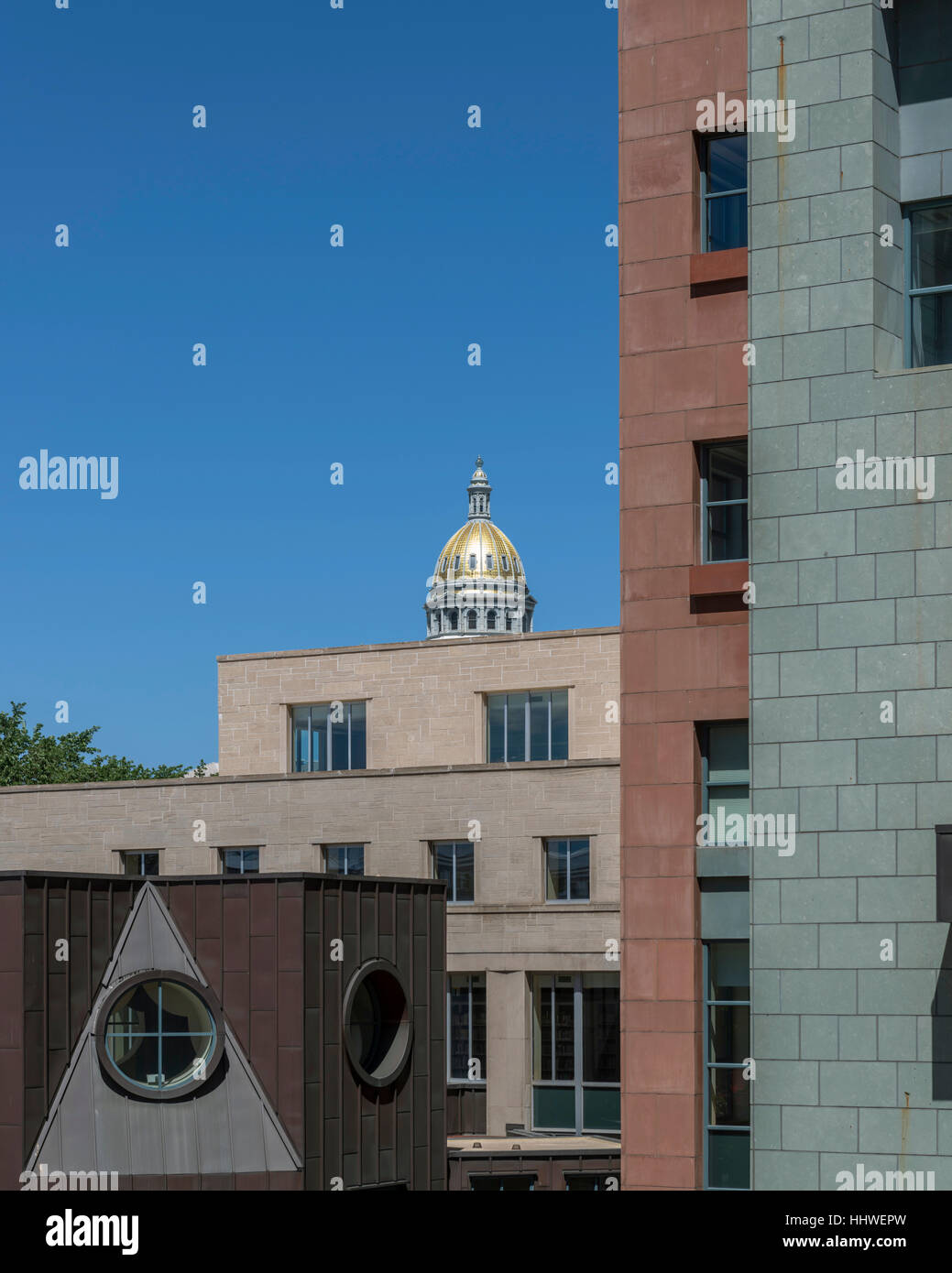 Dome of Colorado Capitol Building. Denver. Colorado. USA Stock Photo ...