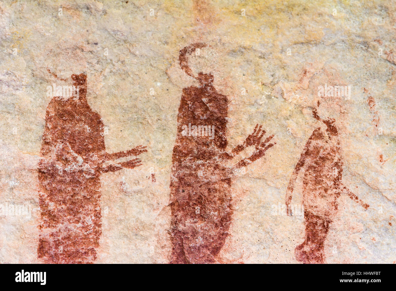 Ancient bushman paintings on Sevilla Rock Art trail in Cederberg ...