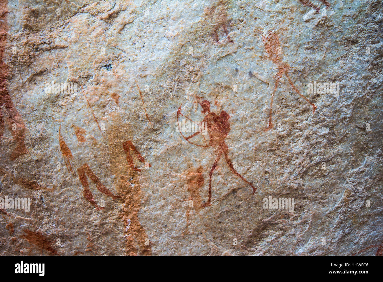Ancient bushman paintings on Sevilla Rock Art trail in Cederberg ...