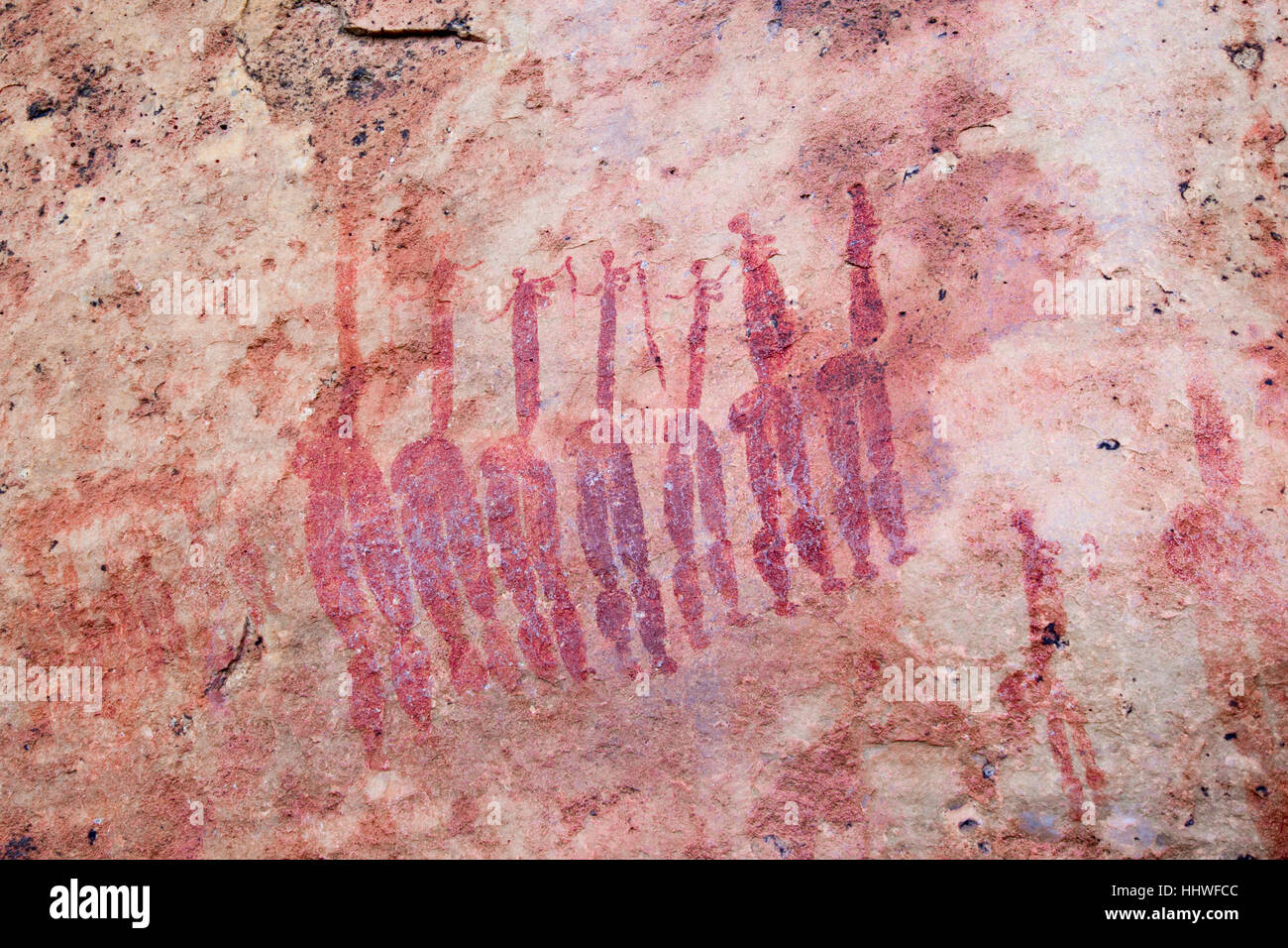 Ancient bushman paintings on Sevilla Rock Art trail in Cederberg ...