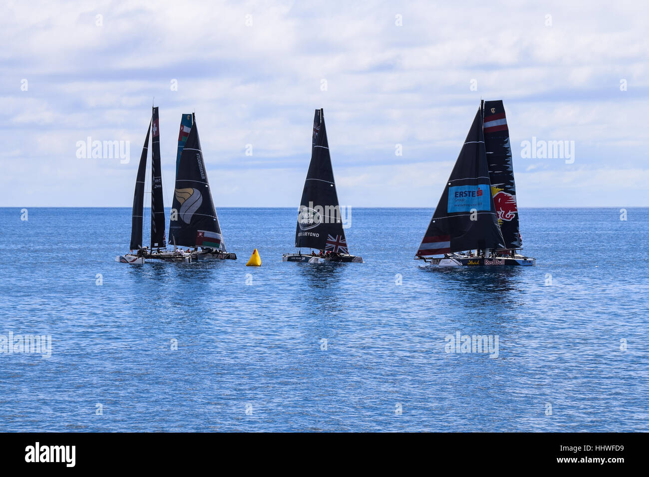 Extreme sailing series, Act 6 Funchal Madeira 2016 Stock Photo - Alamy