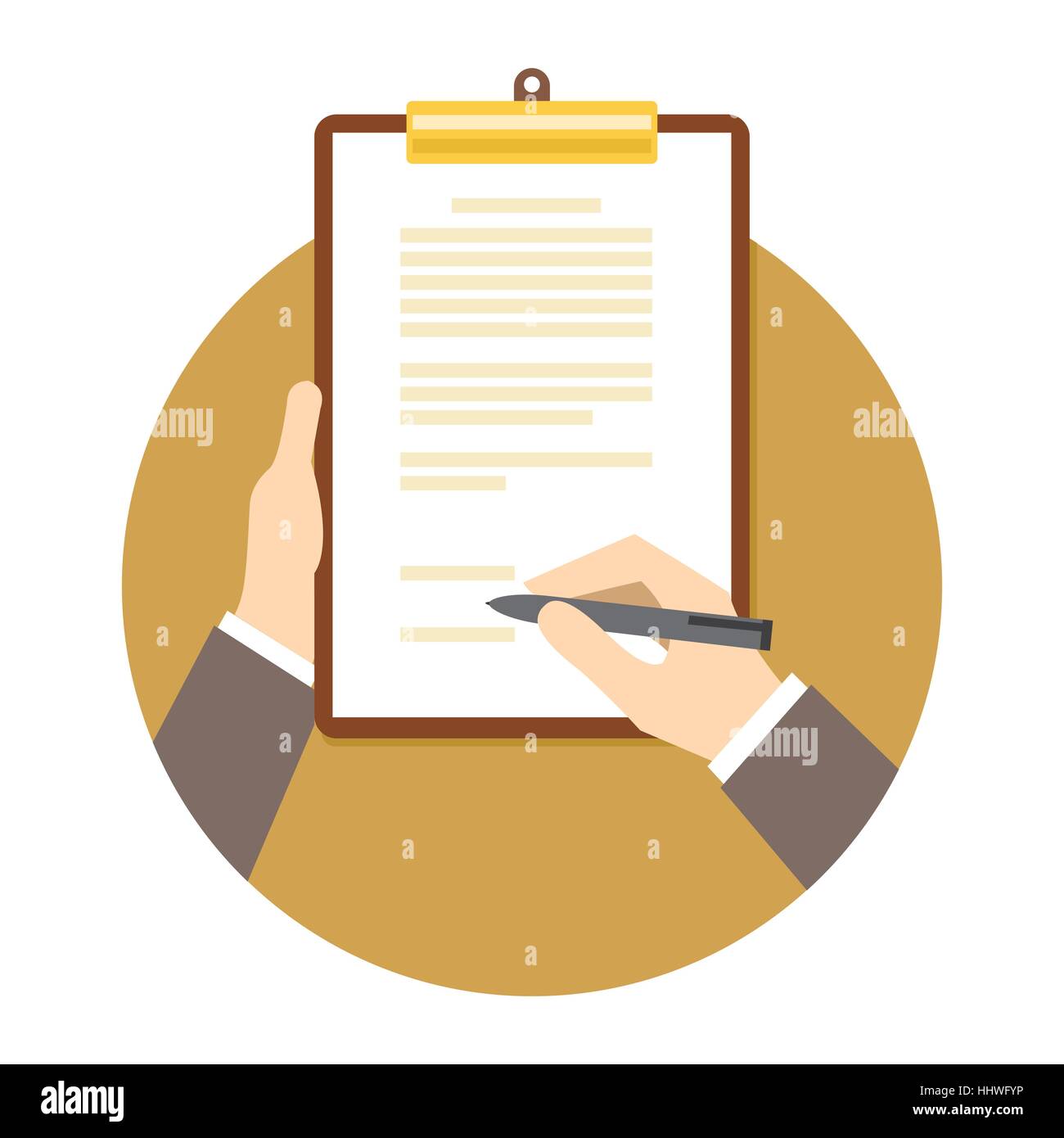 signing business contract agreement document illustration vector design ... signing business contract agreement document illustration vector design ...
