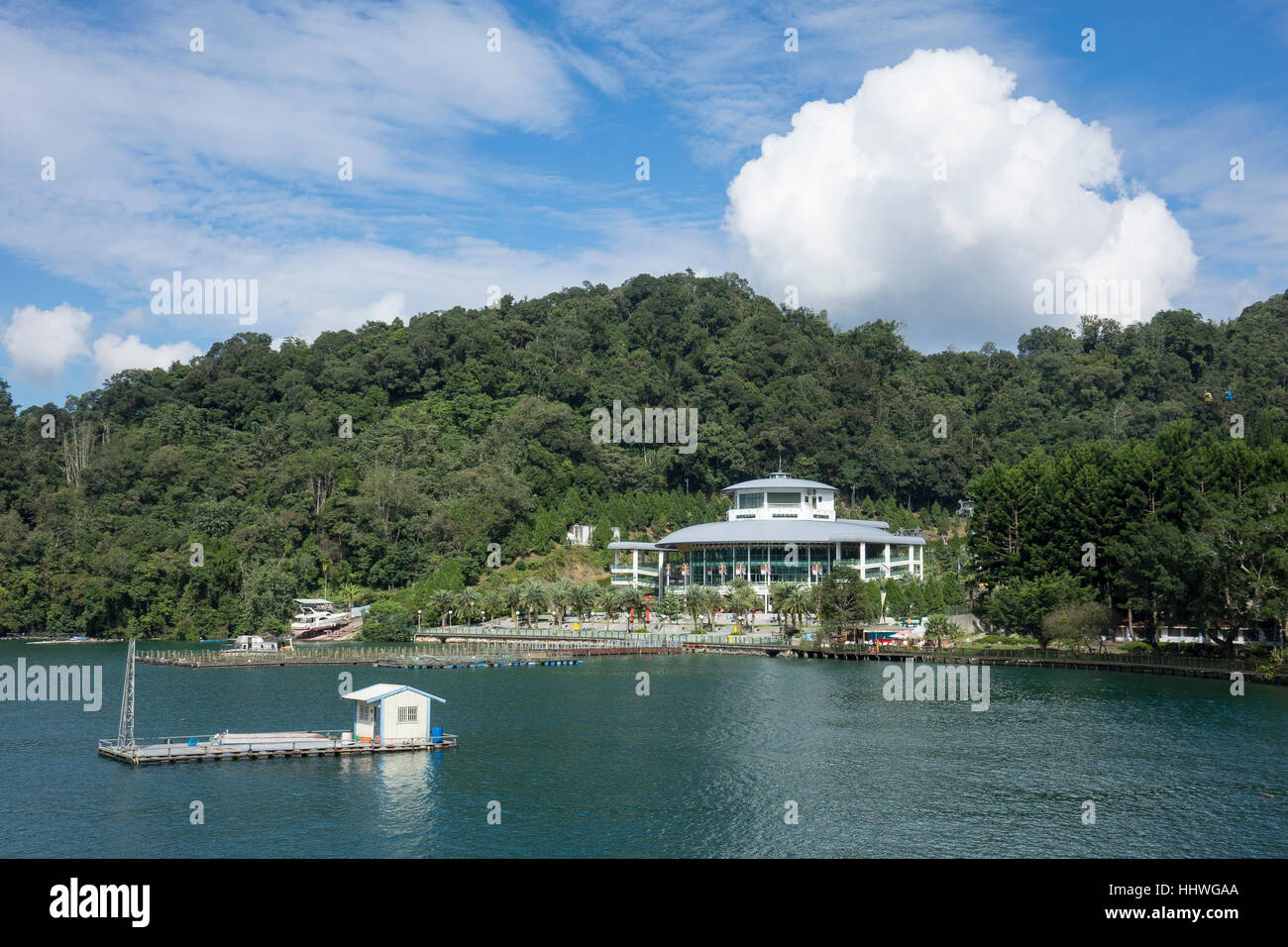 Taiwan, Sun Moon lake, Ita Thao cable car station Stock Photo - Alamy
