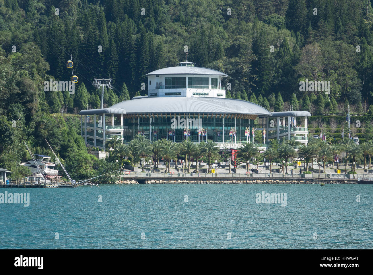 Taiwan, Sun Moon lake, Ita Thao cable car station Stock Photo - Alamy