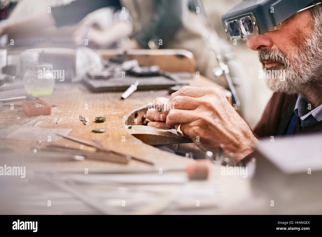 Male jeweler using equipment hi-res stock photography and images - Alamy