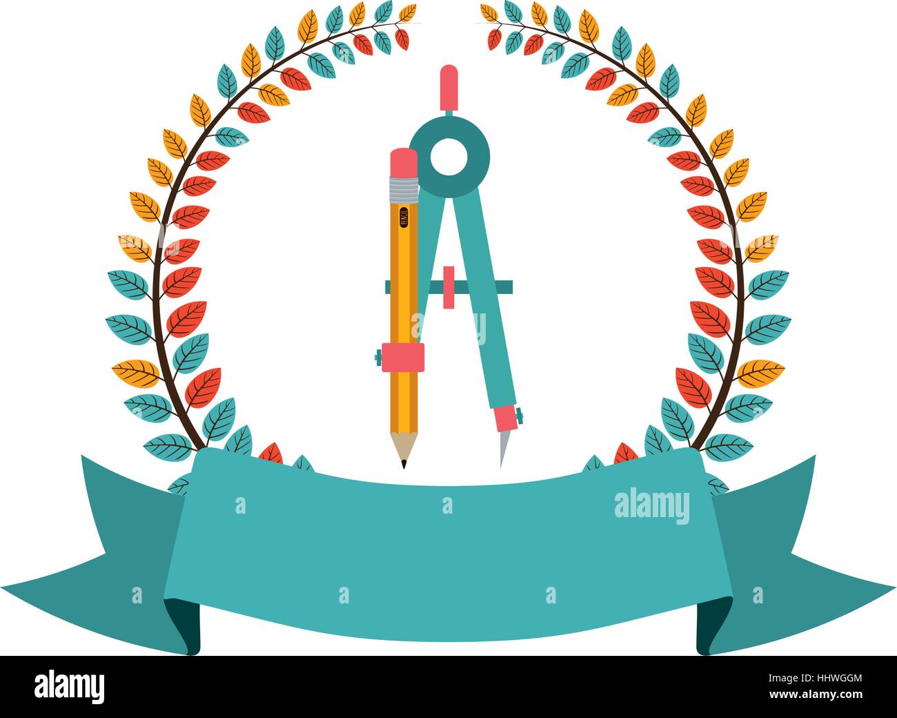 Drafting compasses Stock Vector Images - Alamy