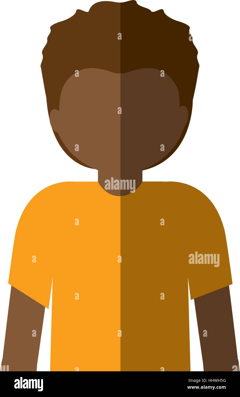 half body afro man with short hair and middle shadow vector ...