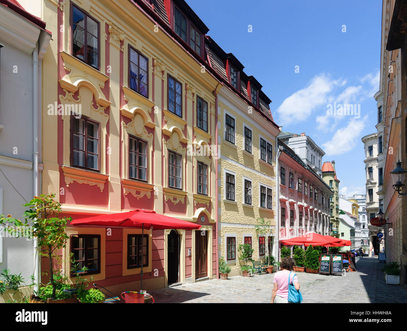 Wien, Vienna: quarter Spittelberg; Spittelberggasse, 07., Wien, Austria ...