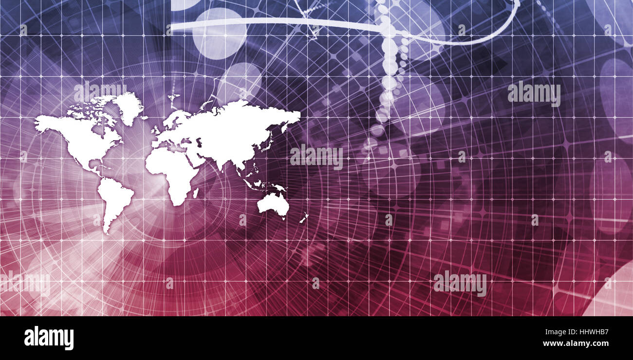 Global Trade Business as a Map Concept Art Stock Photo - Alamy