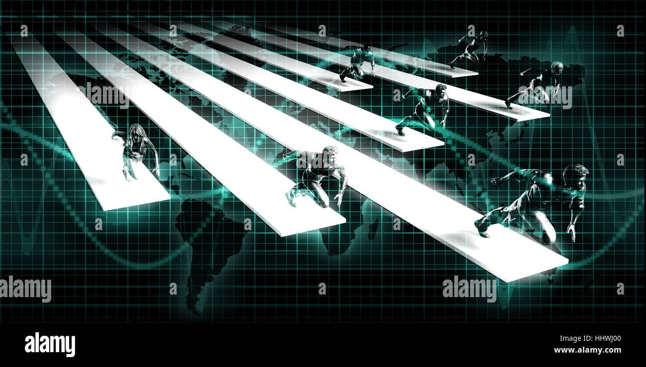 Strong Leadership or Leader Leading the Way Stock Photo - Alamy