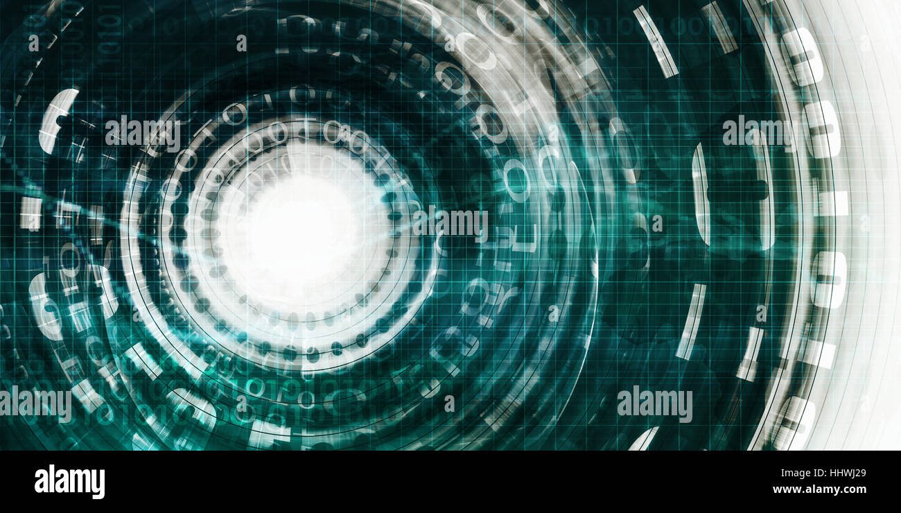 Binary Data Abstract Background for Digital Technology Stock Photo - Alamy