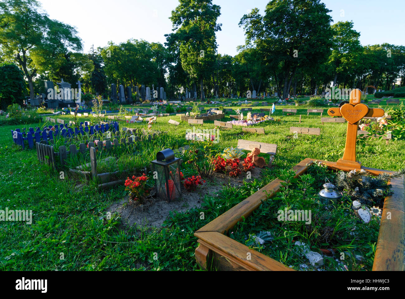 Wien, Vienna: Central cemetery; Child cemetery, 11., Wien, Austria ...