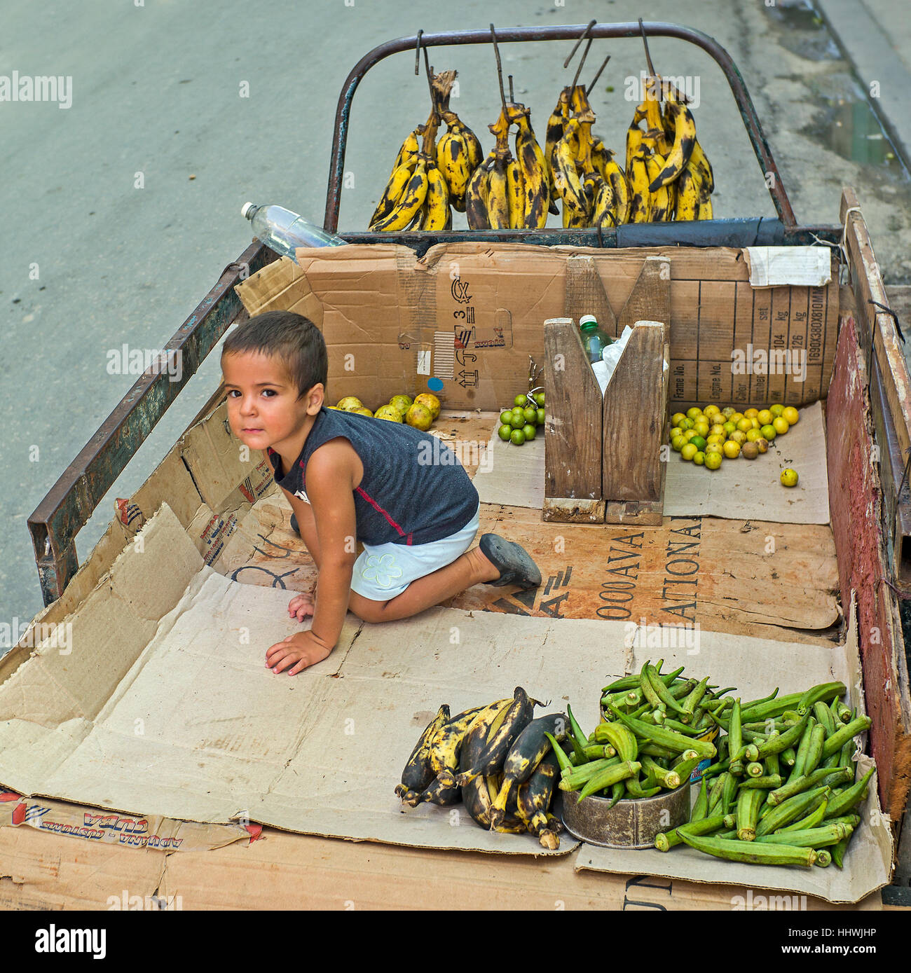 Cardboard lined handcart hi-res stock photography and images - Alamy