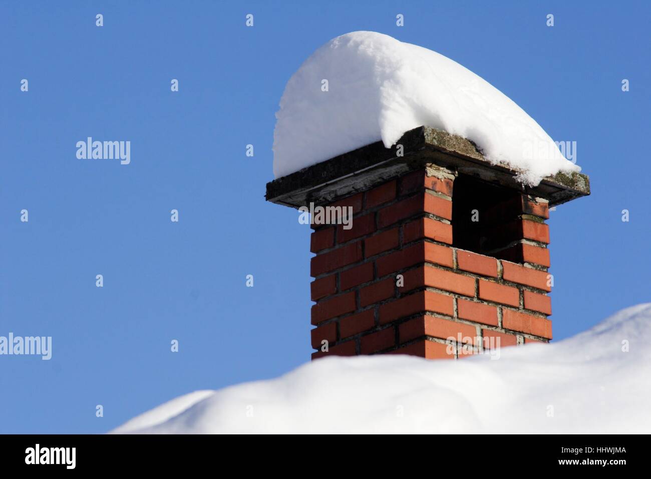 Snow covered funnel Stock Photo - Alamy