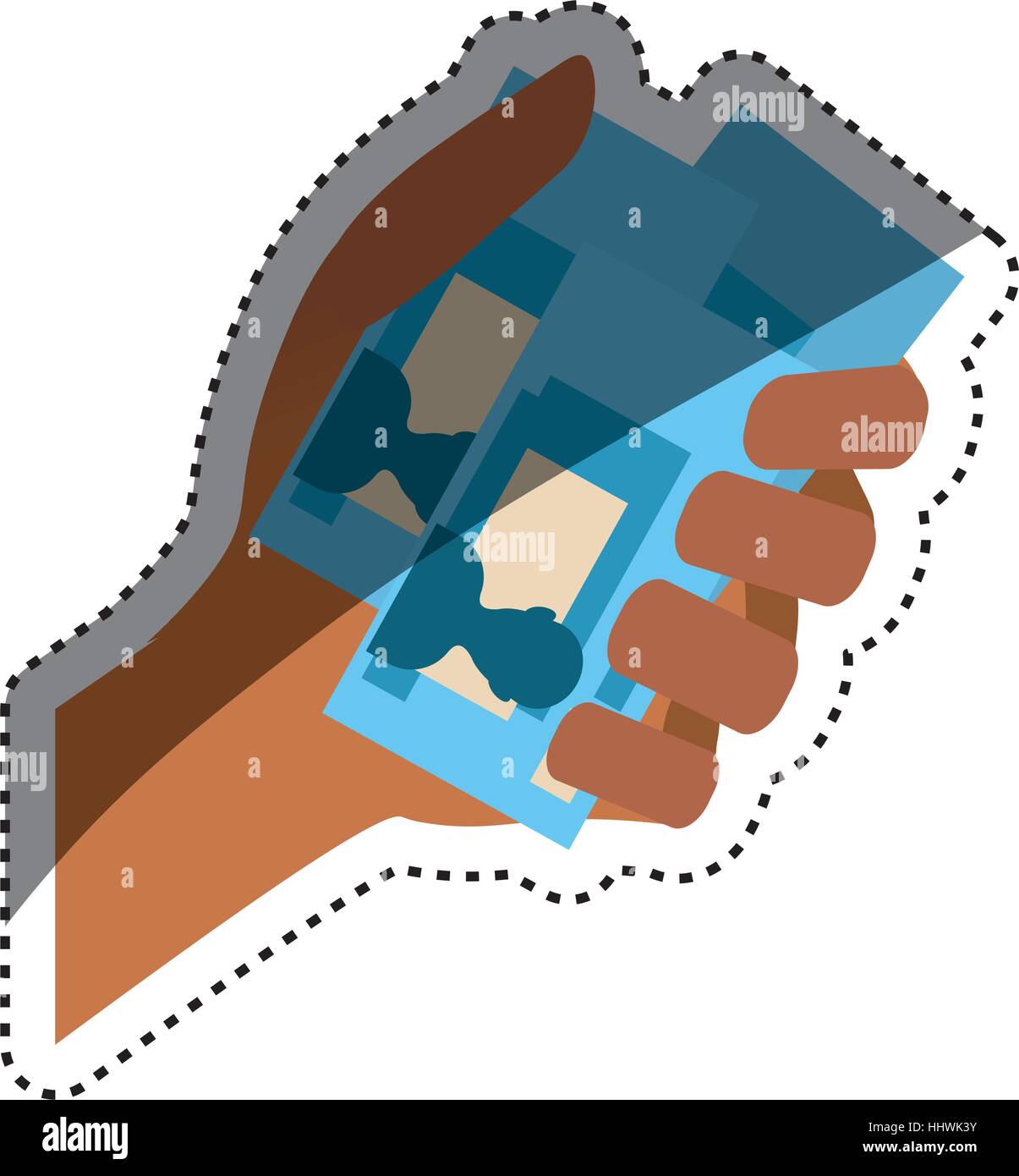 Billets in hand icon vector illustration graphic design Stock Vector ...