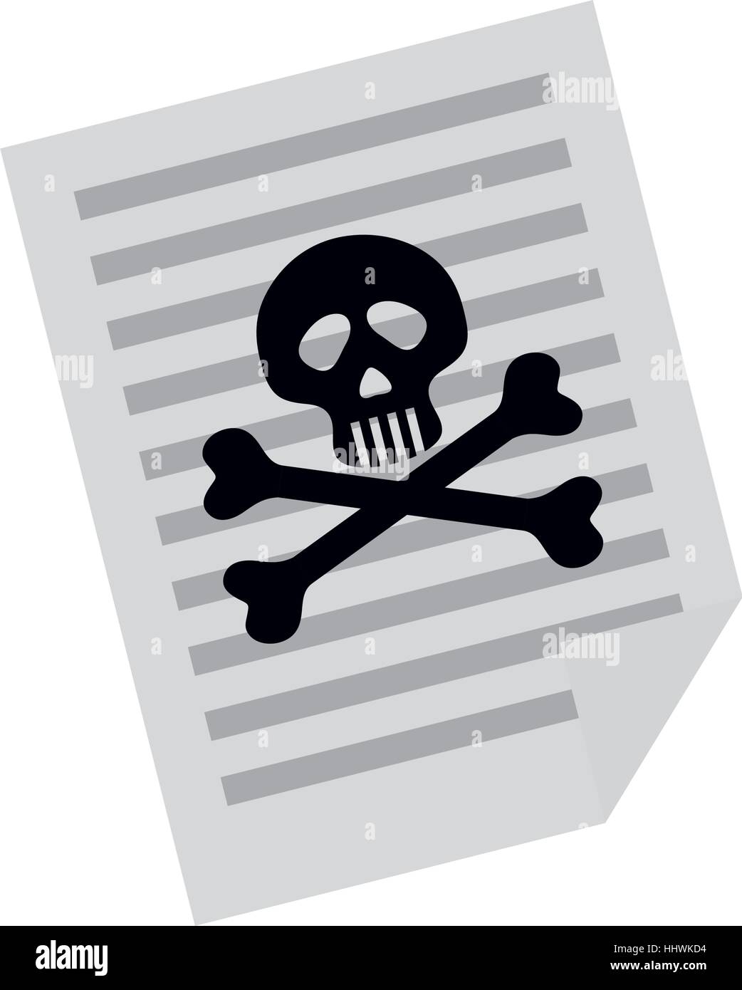 Dangerous sheet paper Stock Vector Image & Art - Alamy