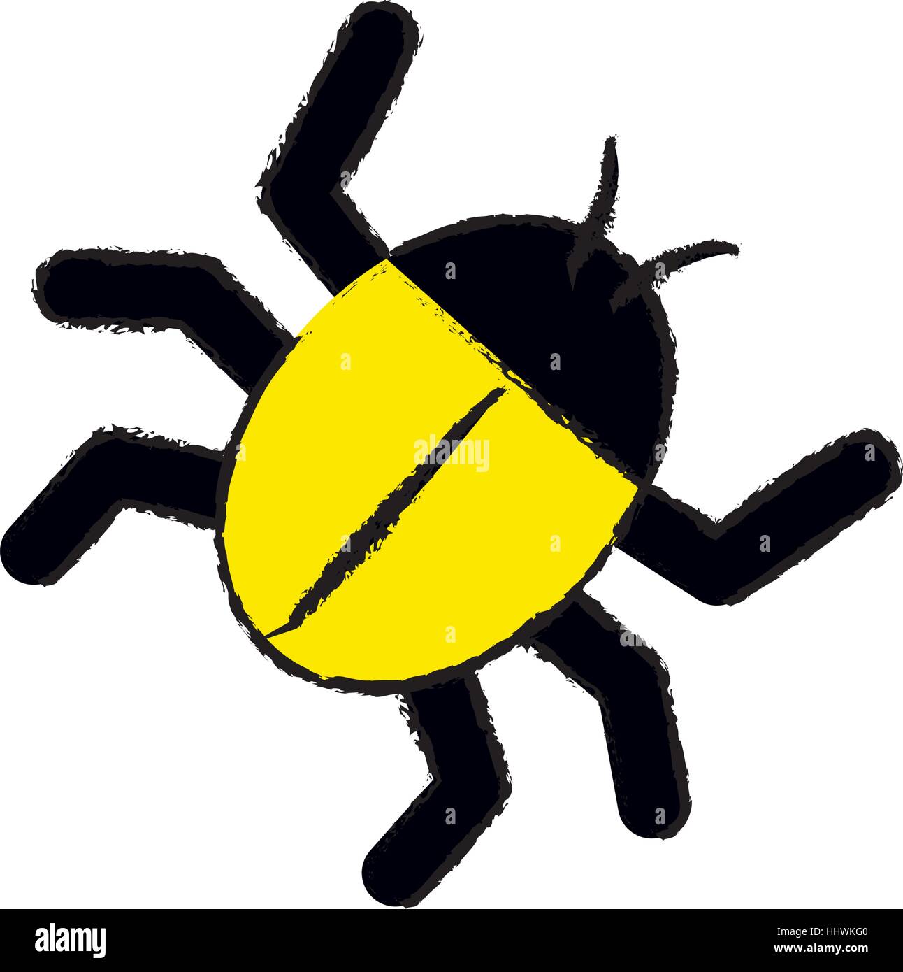 Isolated bug symbol Stock Vector Image & Art - Alamy