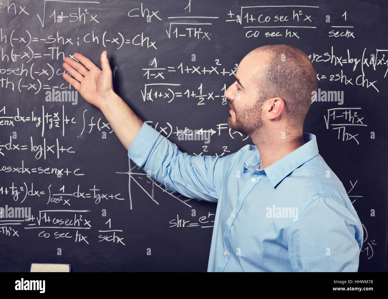 teacher, board, portrait, blackboard, class, student, beauty, man ...