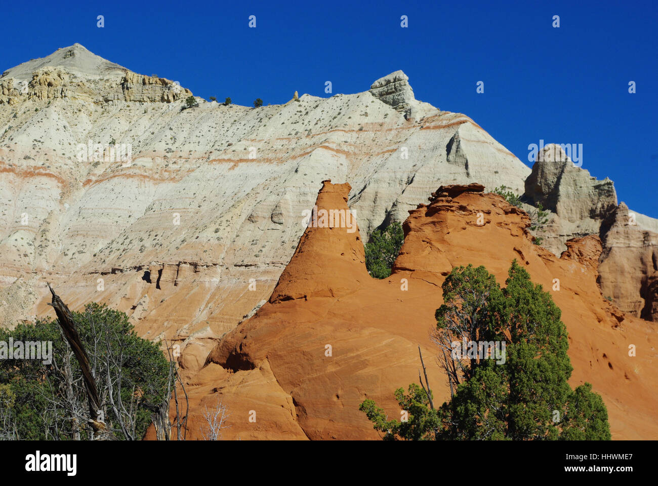 blue, tower, desert, wasteland, formation, rock, firmament, sky ...