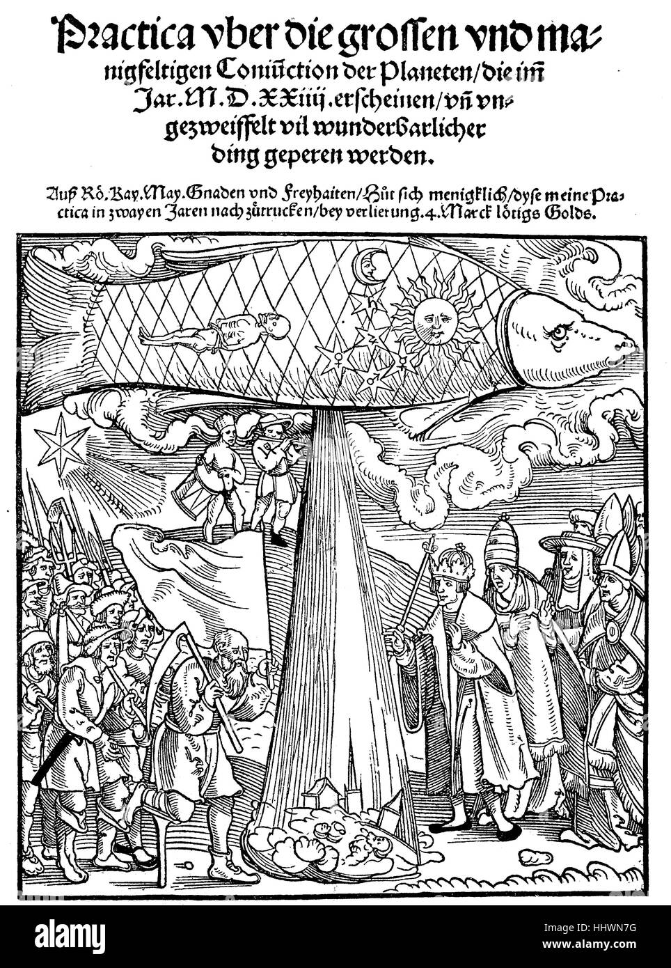 Practica for the year 1524 by leonhard rynman hi-res stock photography ...