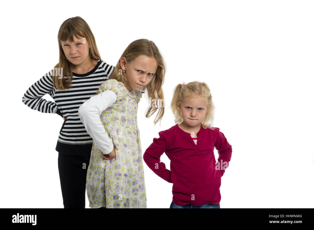 Family kids angry apart Cut Out Stock Images & Pictures - Alamy