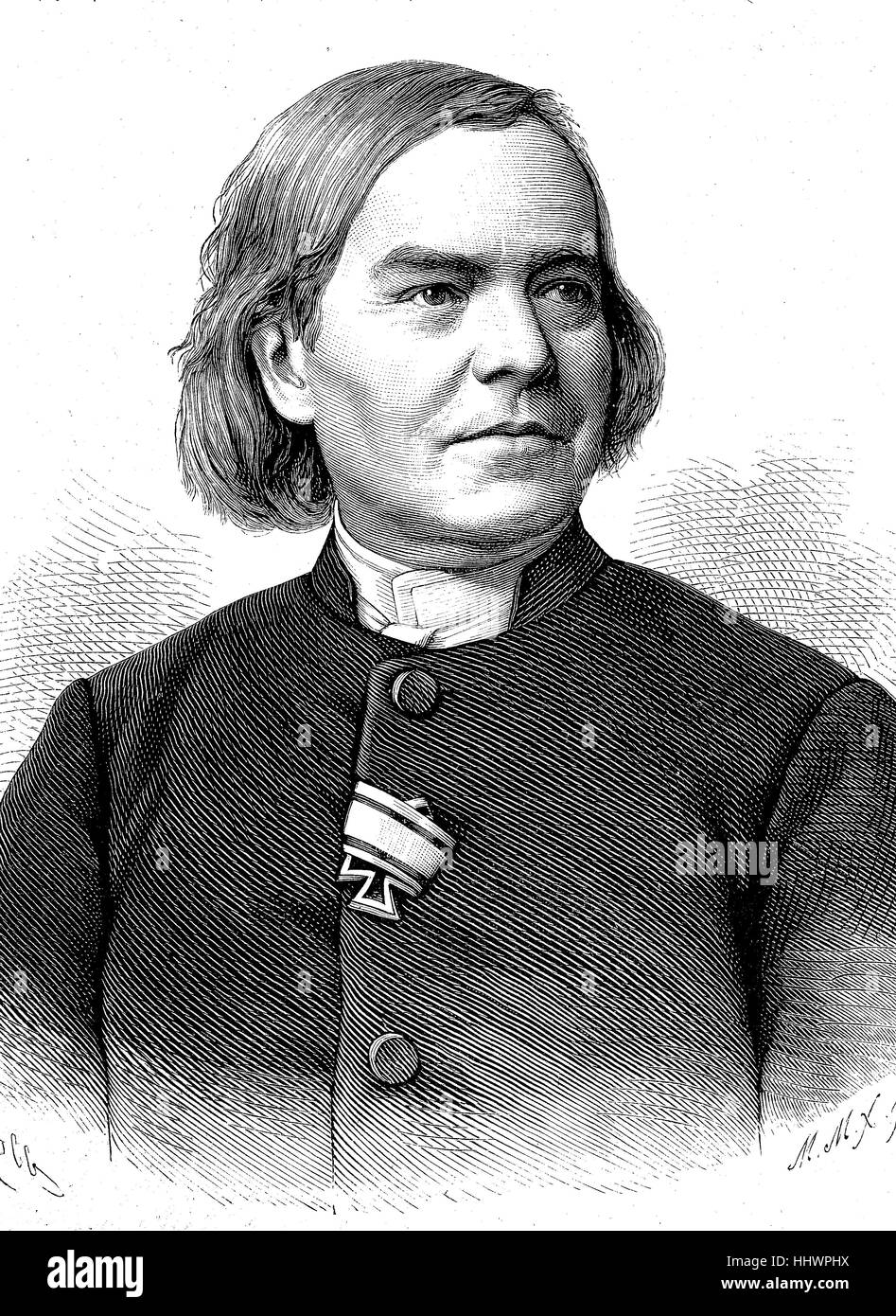 Emil Frommel, 1828-1896, a German pastor and author, held several ...