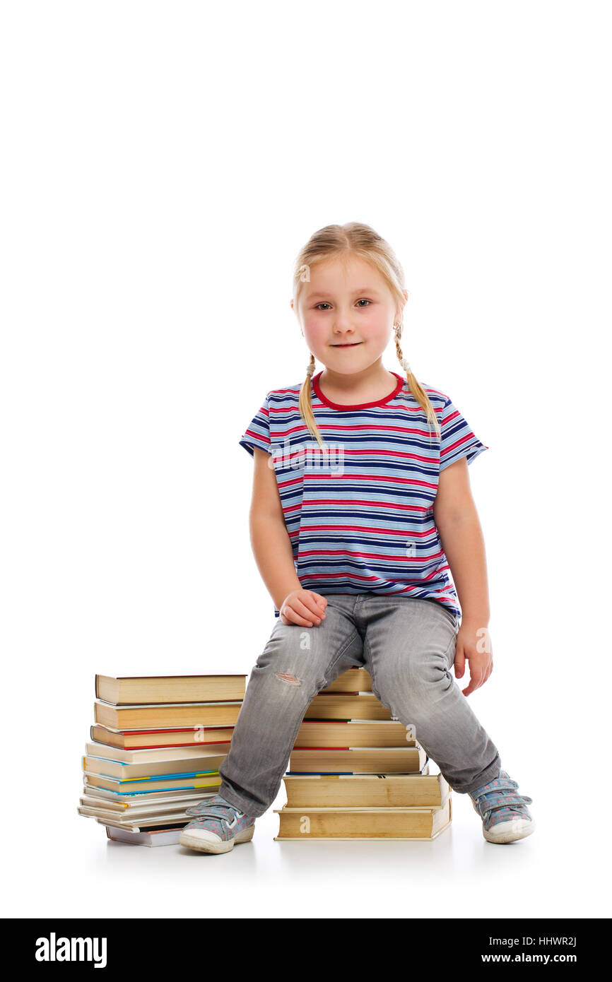 education, portrait, book, child, girl, girls, study, humans, human ...