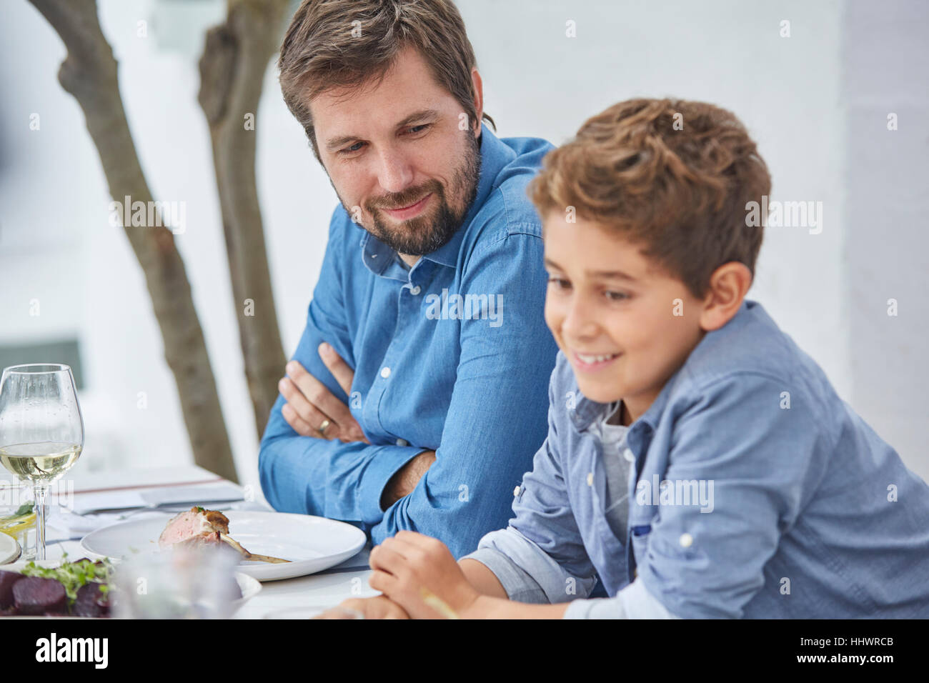 Father and son lunch hi-res stock photography and images - Alamy