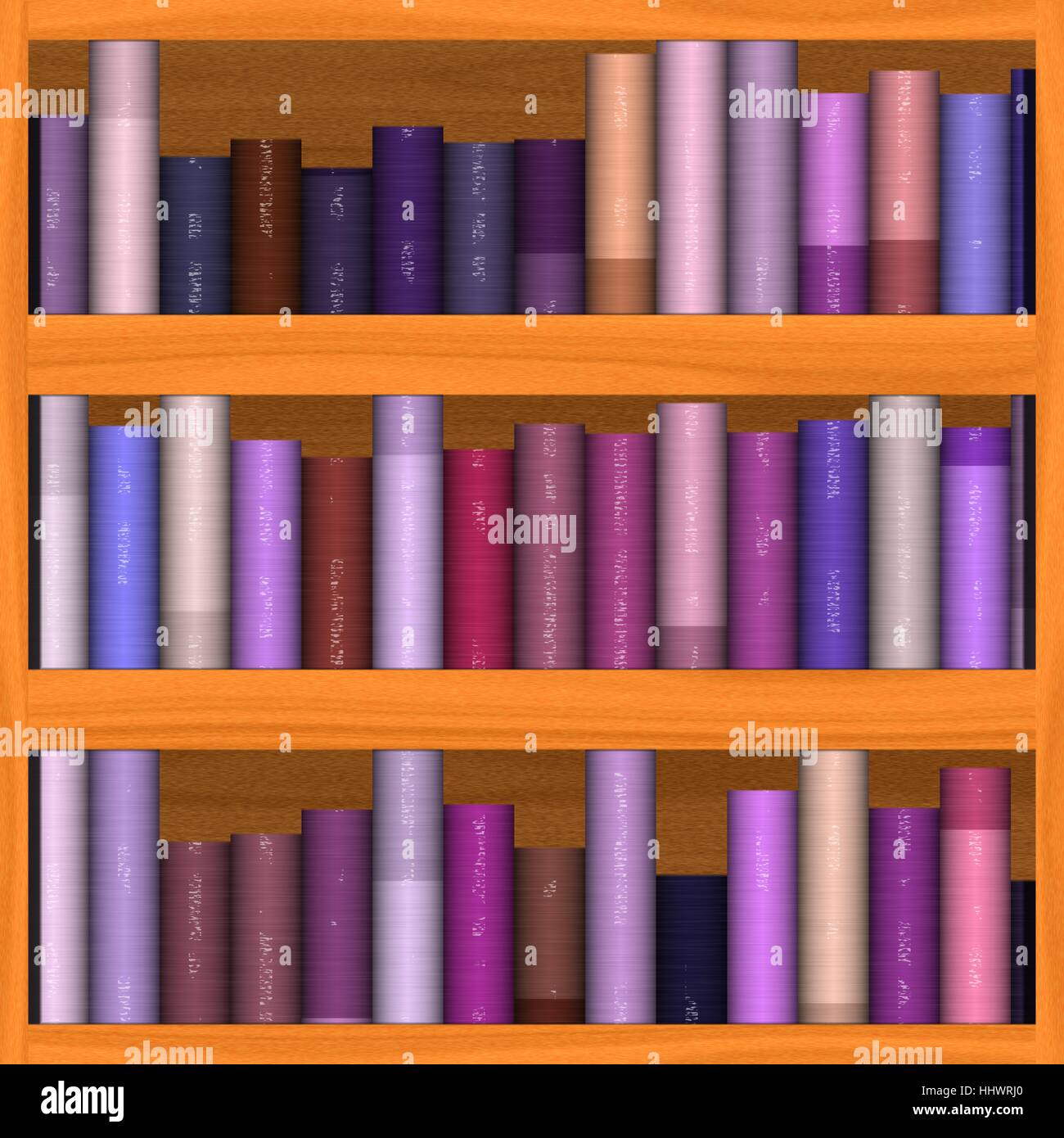 Bookshelf texture from brown wood Stock Photo - Alamy