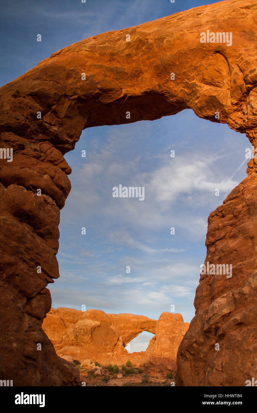 park, national park, sunset, usa, park, window, porthole, dormer window ...