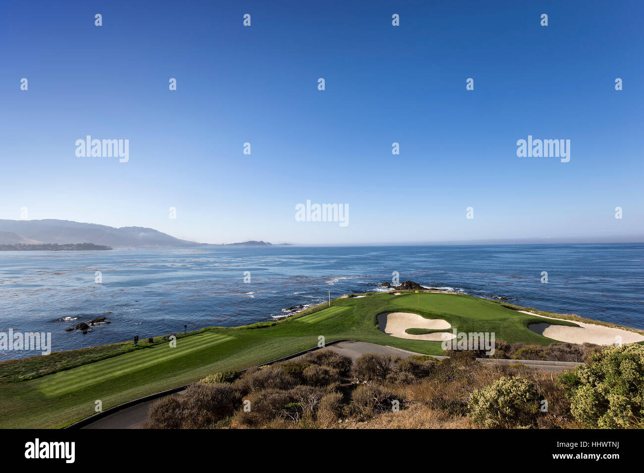Pebble beach golf links view hi-res stock photography and images - Alamy