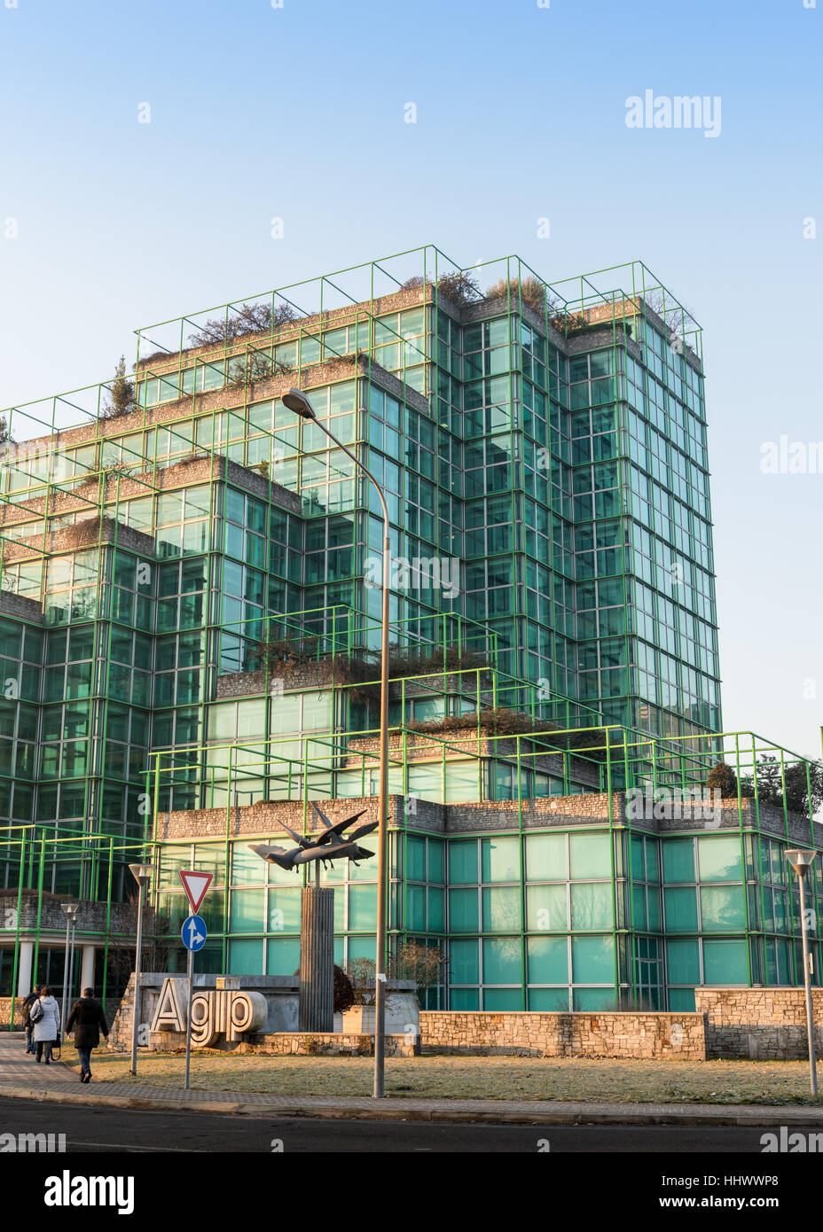 Agip headquarters in San Donato Milanese, Italy Stock Photo - Alamy