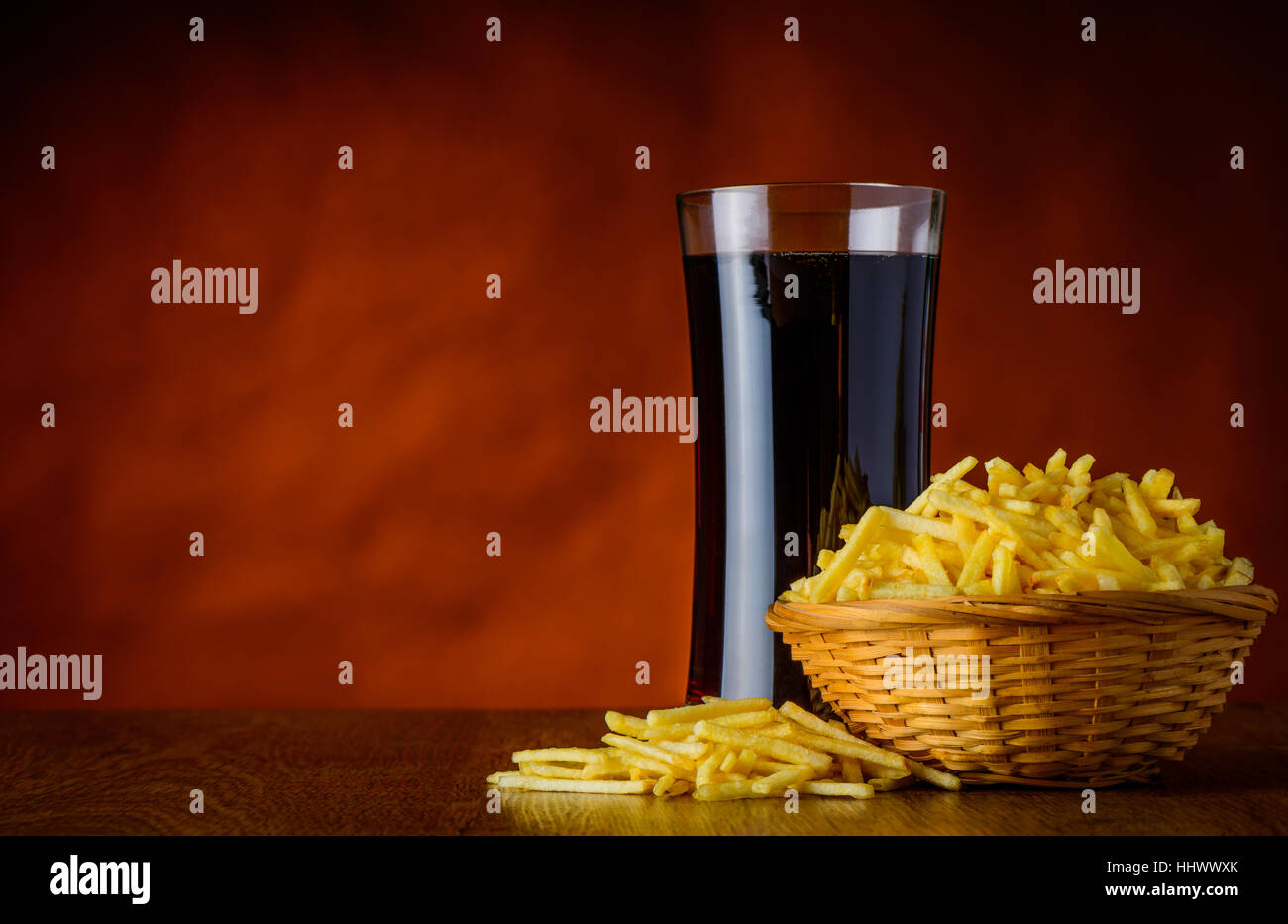One glass cola potato hi-res stock photography and images - Alamy
