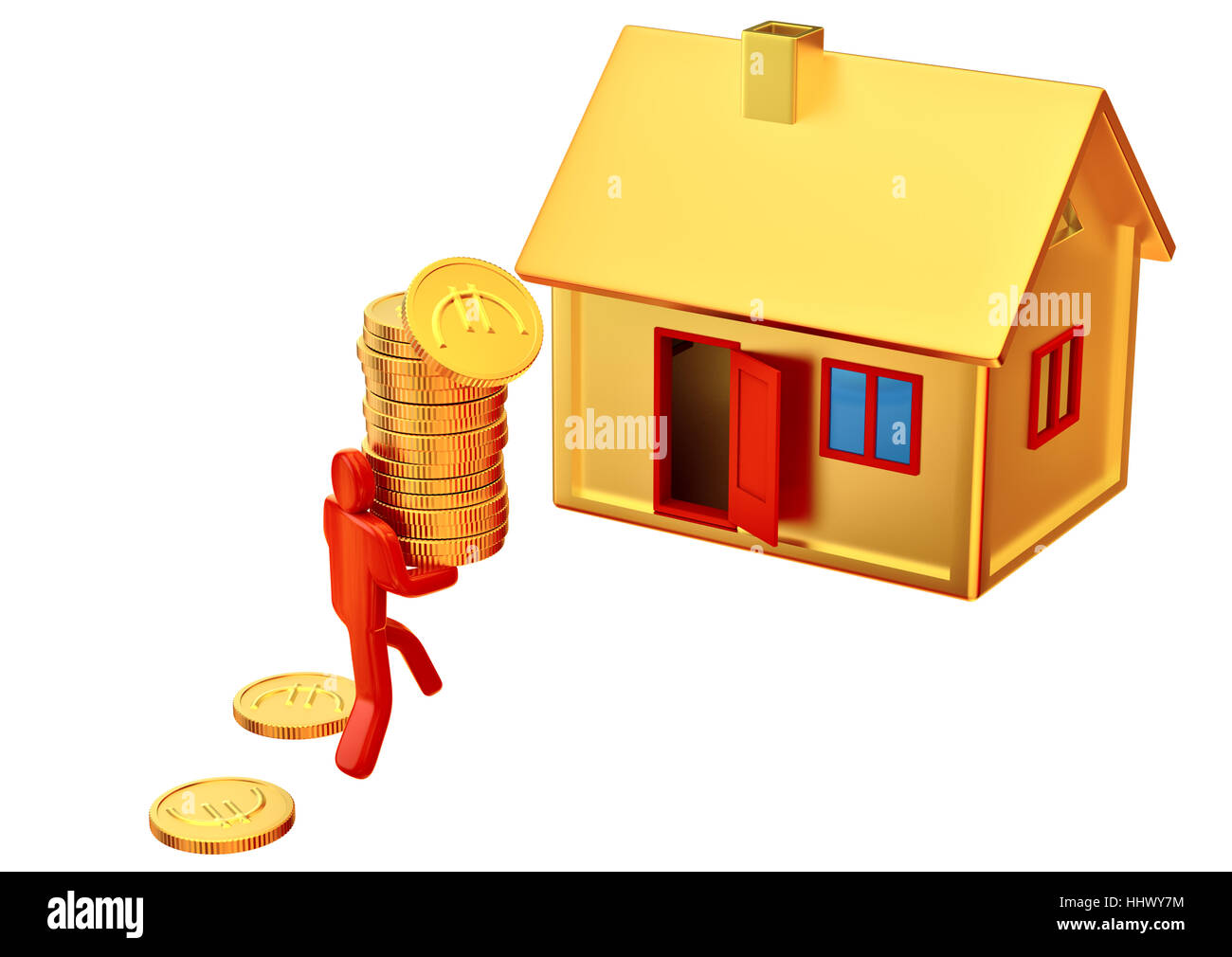 house, building, currency, coin, finance, estate, investment, home ...