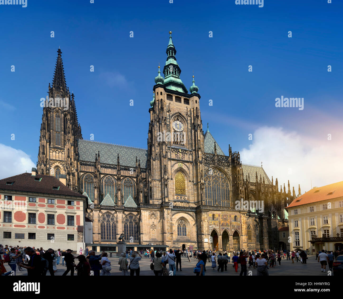 Prague. Saint Vitus cathedral Stock Photo - Alamy