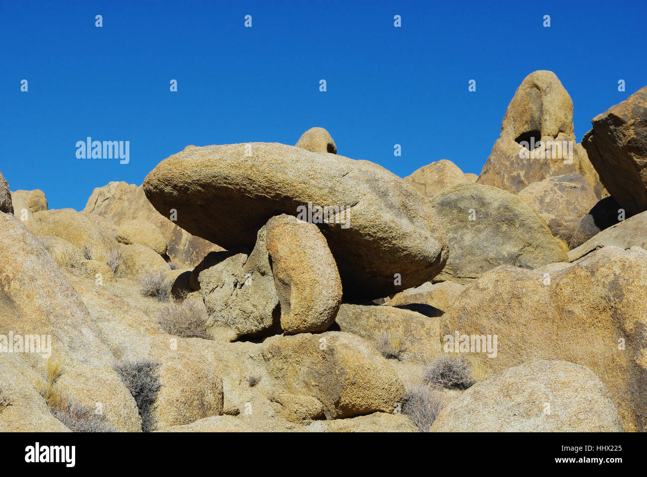 desert, wasteland, formation, rock, firmament, sky, blue, desert ...