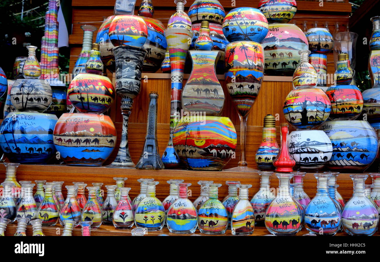 Designs with colorful sand Stock Photo - Alamy