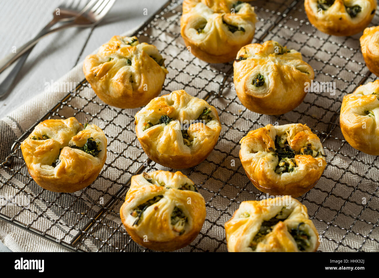 Spinach cheese puff pastry hi-res stock photography and images - Alamy