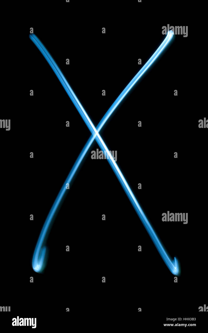 Neon letter x hi-res stock photography and images - Alamy