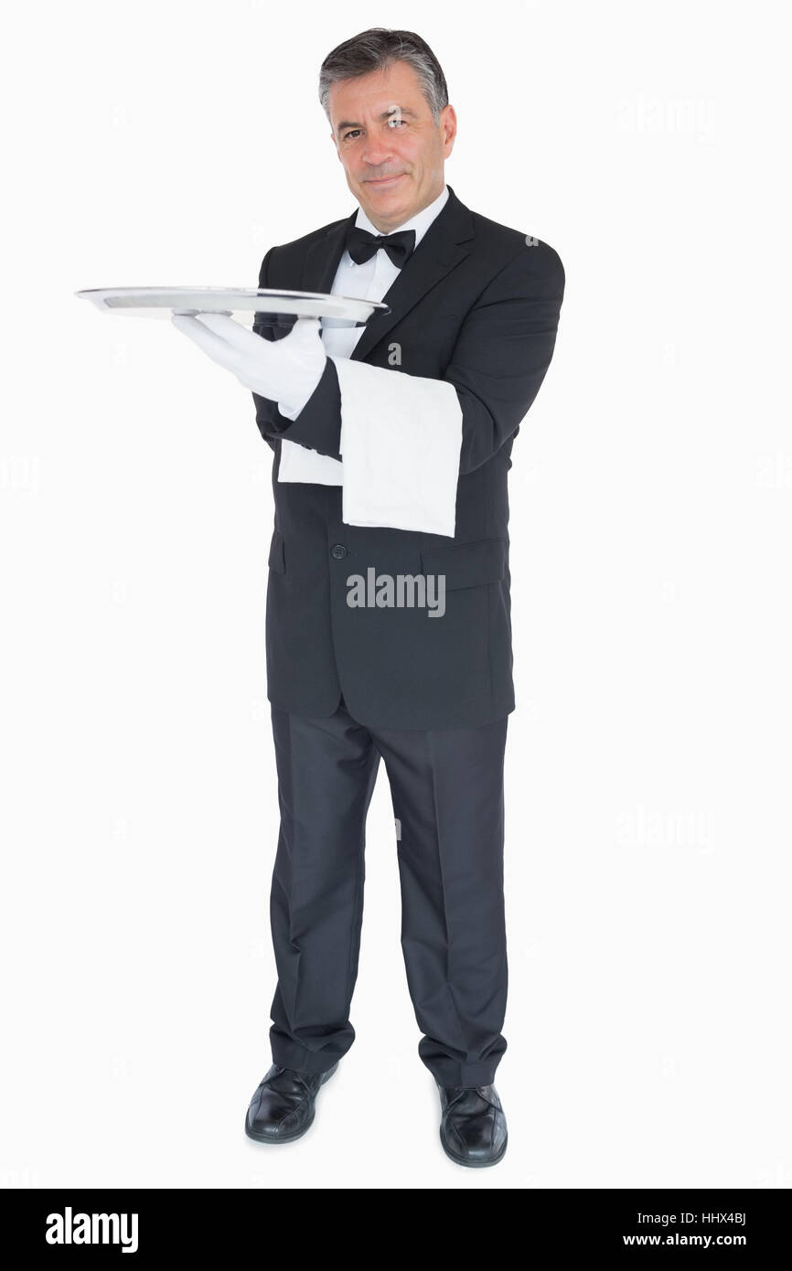 Towel over arm hi-res stock photography and images - Alamy