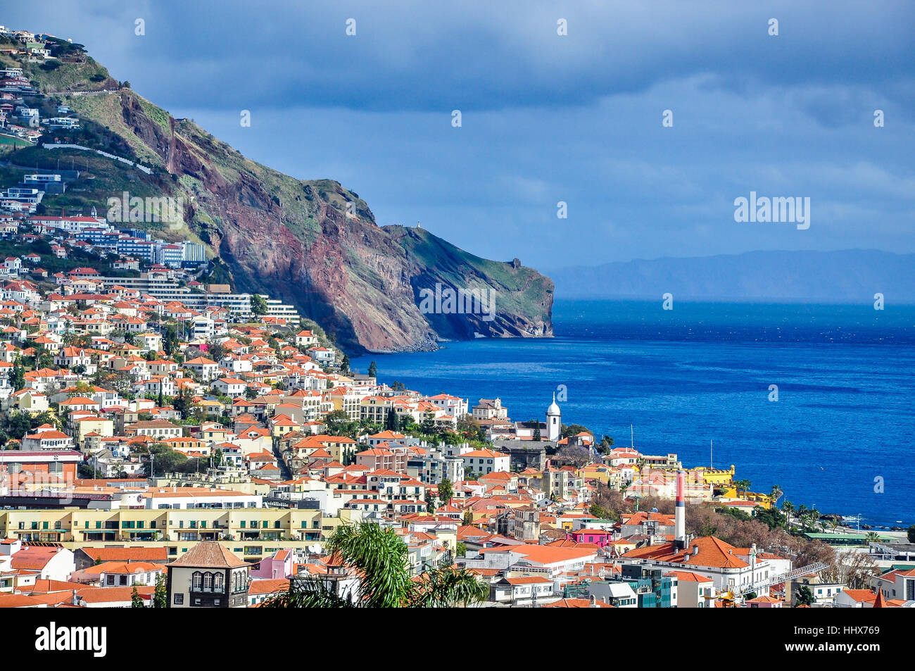 Panoramic view of Funchal, Madeira, Portugal Stock Photo - Alamy