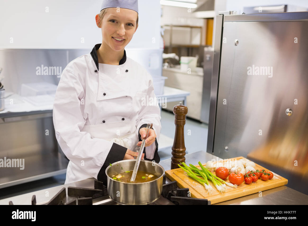 Female chef stirring hot hi-res stock photography and images - Alamy