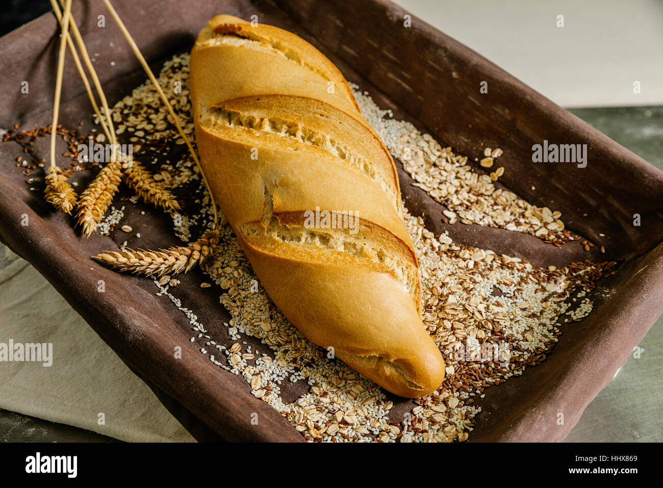 Still life of bread. Bakery Concept Stock Photo - Alamy