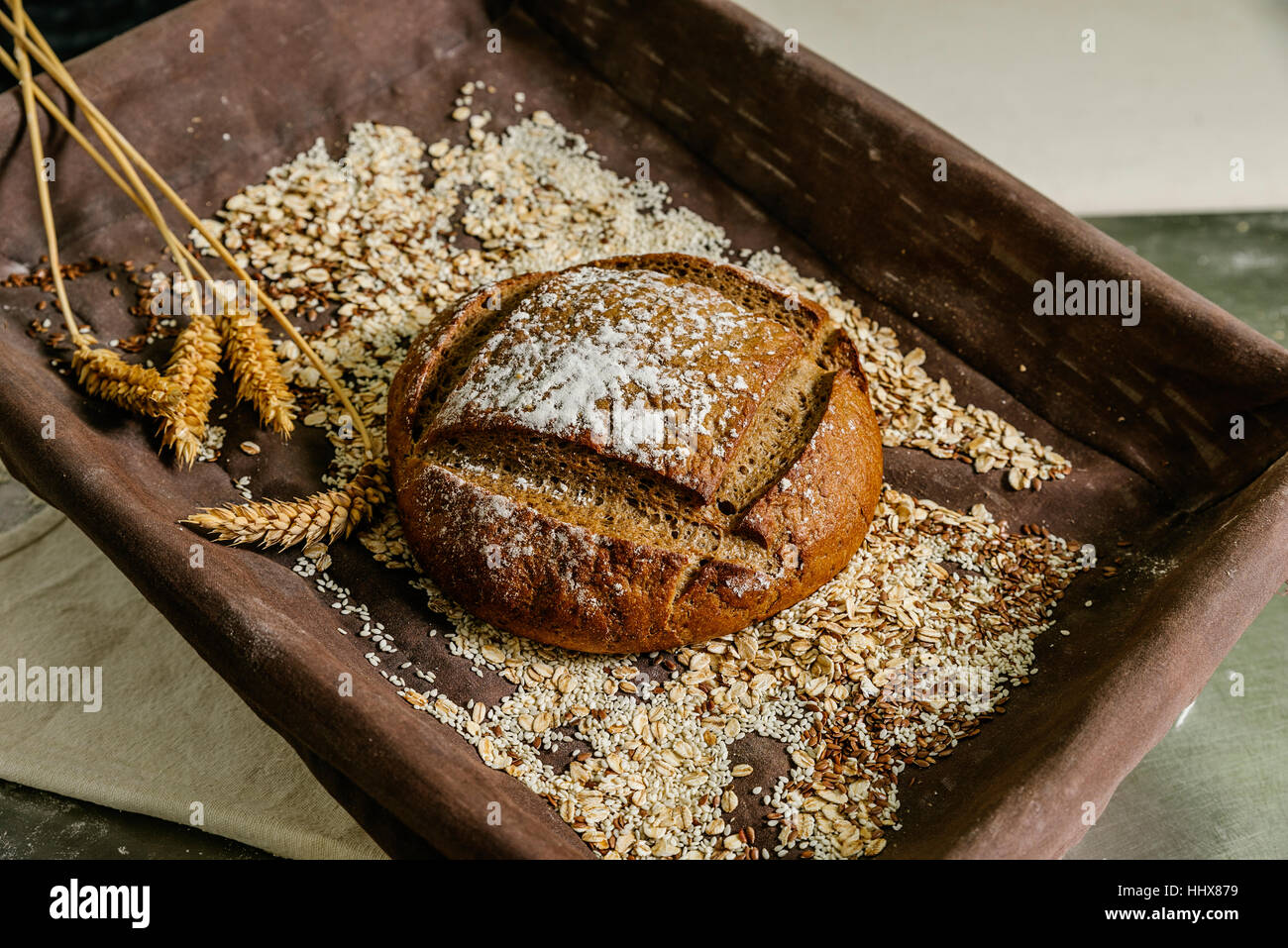 Still life of bread. Bakery Concept Stock Photo - Alamy