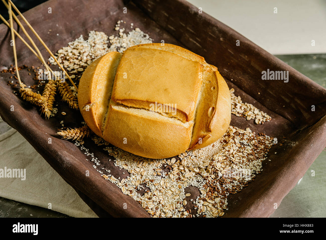 Still life of bread. Bakery Concept Stock Photo - Alamy